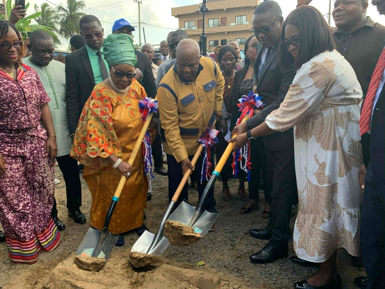 First Lady Katumu Boakai Breaks Ground for New Maternal Hospital in ...